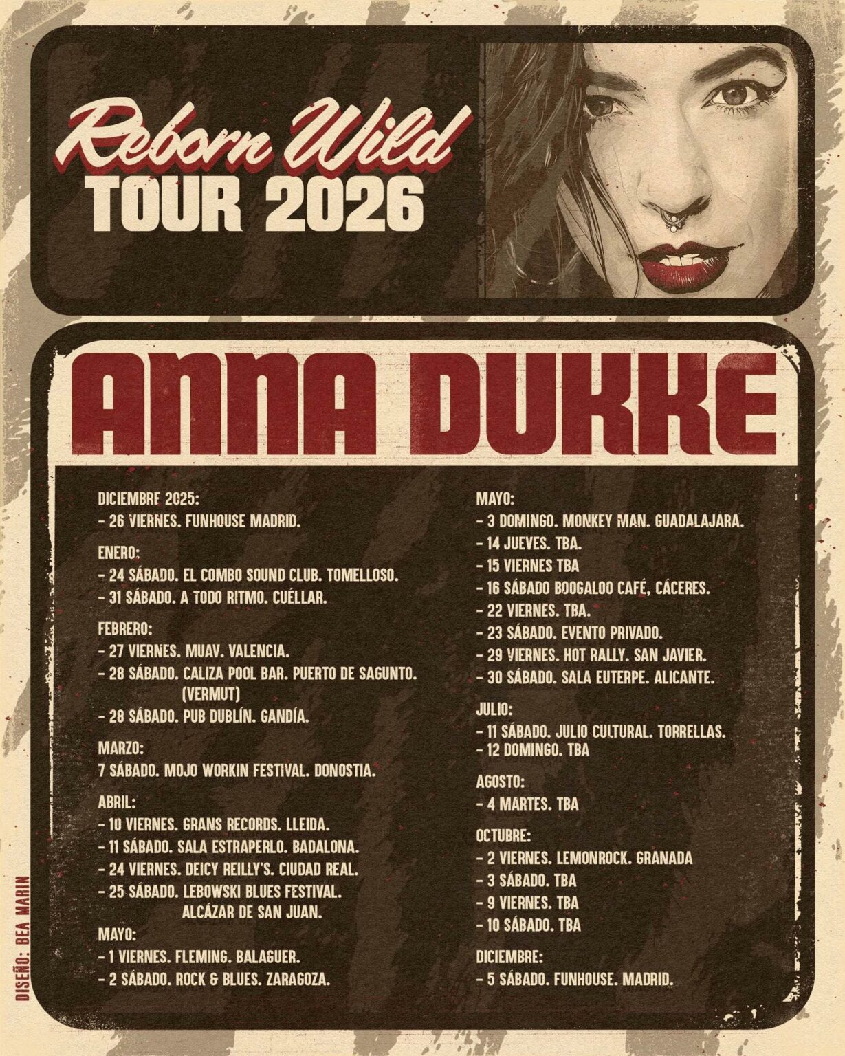 Anna Dukke presentará su nuevo disco "Reborn Wild" este próximo sábado ...